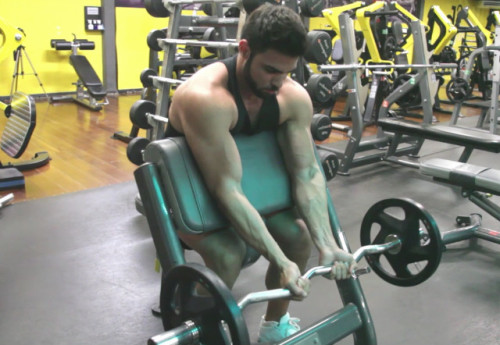 Rosca Scott Barra W - Fitness Magazine